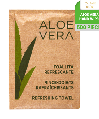 Aloe Vera Hand Wipes | Individually Wrapped 6x8cm | Professional Servi ...