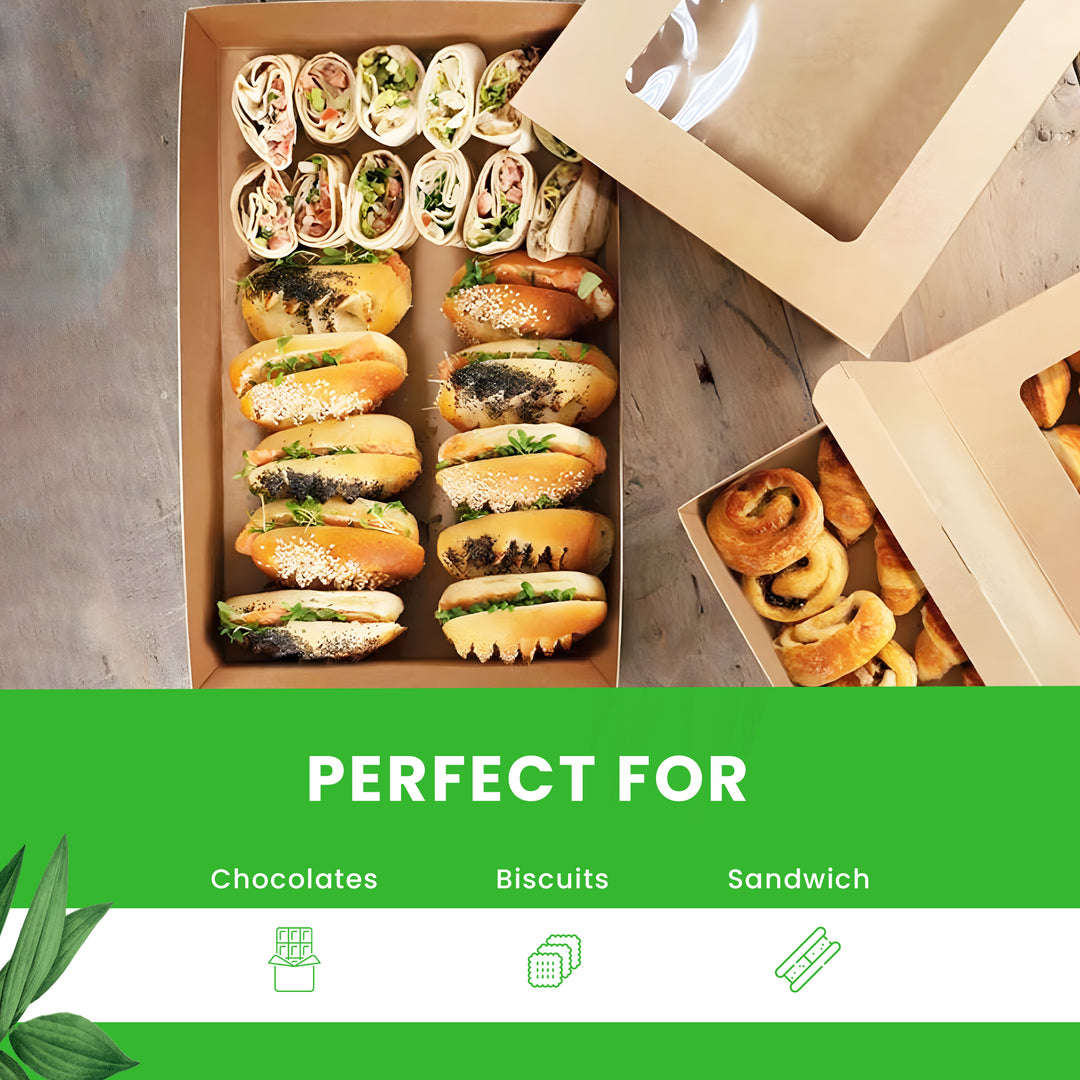 Platter Box with Window 38.5x26x8.5cm | Professional Catering Box | Di ...