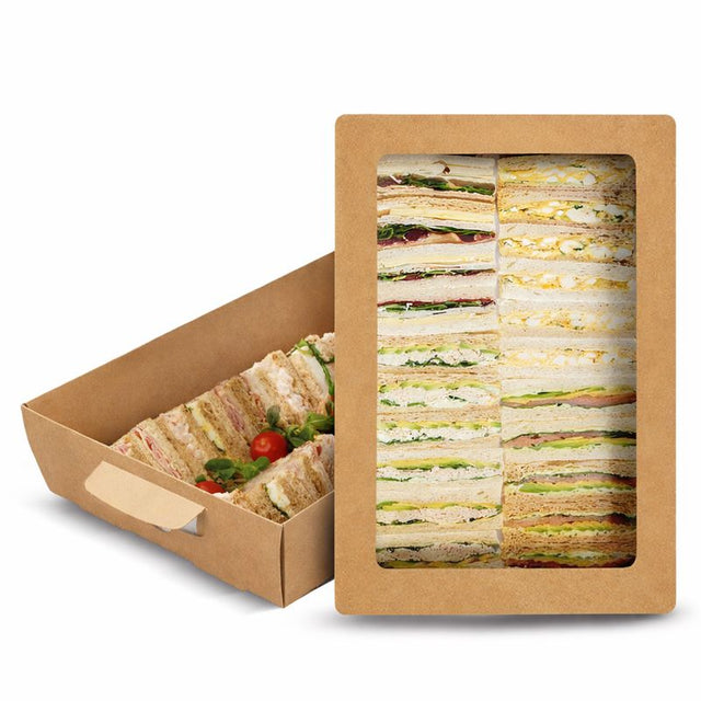 Platter Box with Window 38.5x26x8.5cm | Professional Catering Box | Di ...