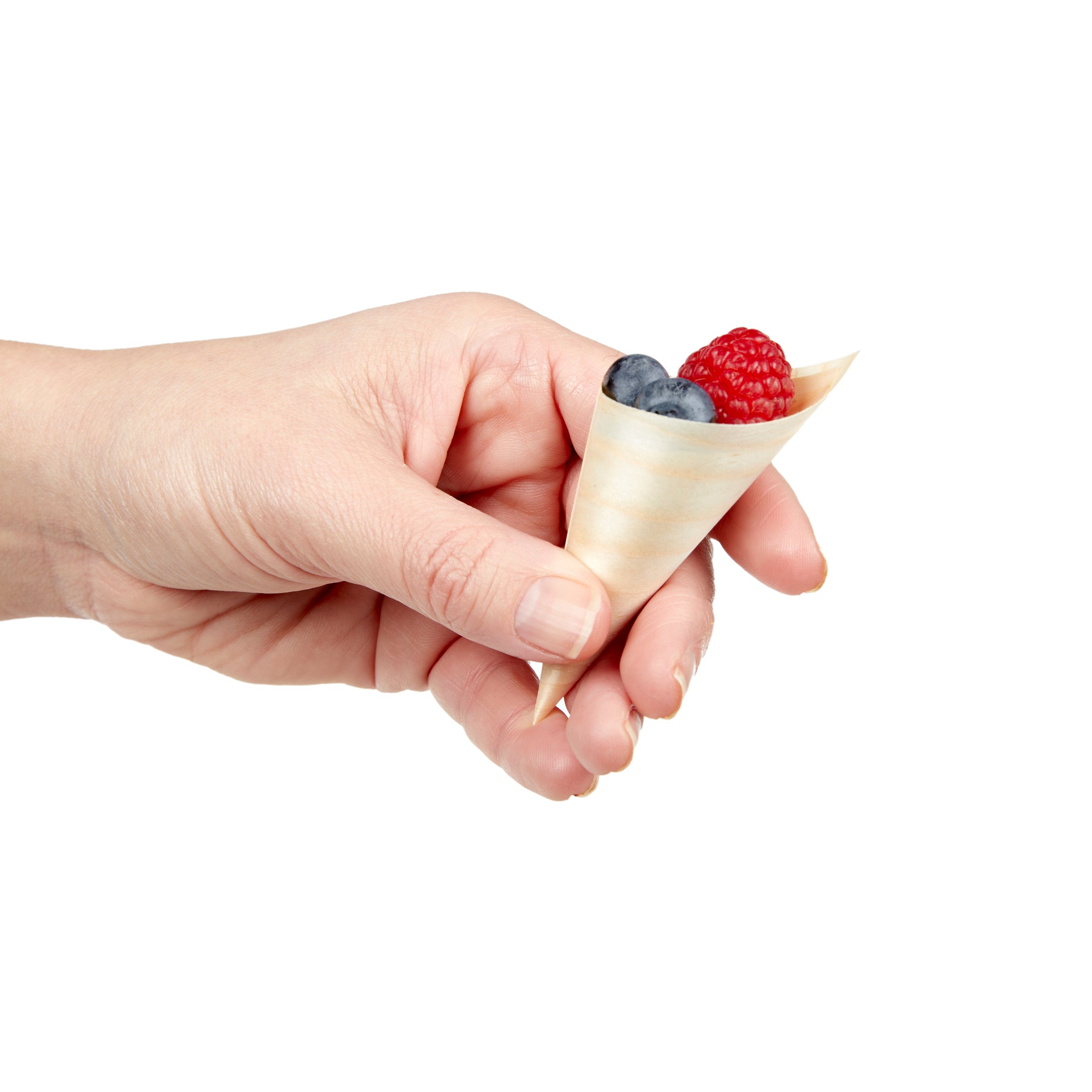 Eco-Friendly Natural Pinewood Serving Cones | 4 Sizes – Canape King