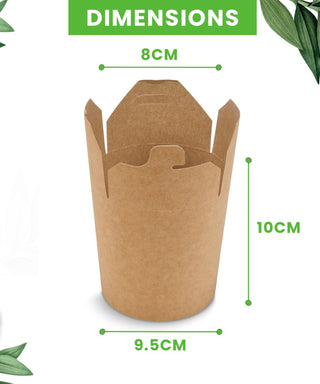 Round Take-Away Boxes | Eco-Friendly Food Containers | Small Portion B ...