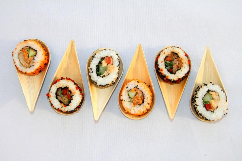 Palm Leaf Teardrop Spoons | Eco-Friendly Tasting Spoons | Elegant Appe ...